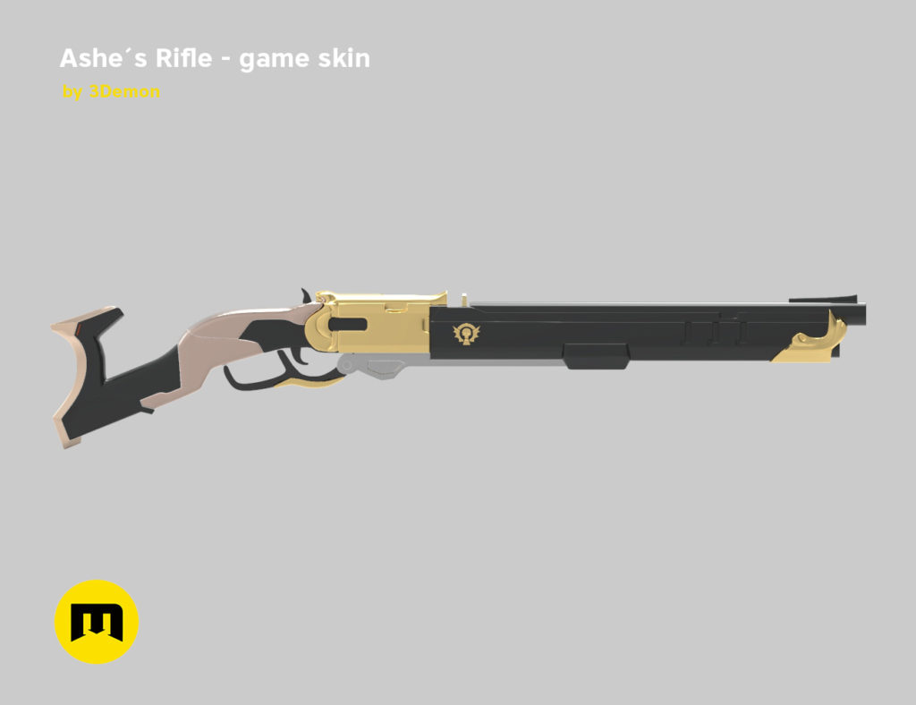 Ashe Rifle Overwatch – In-game version – 3Demon - 3D print models download