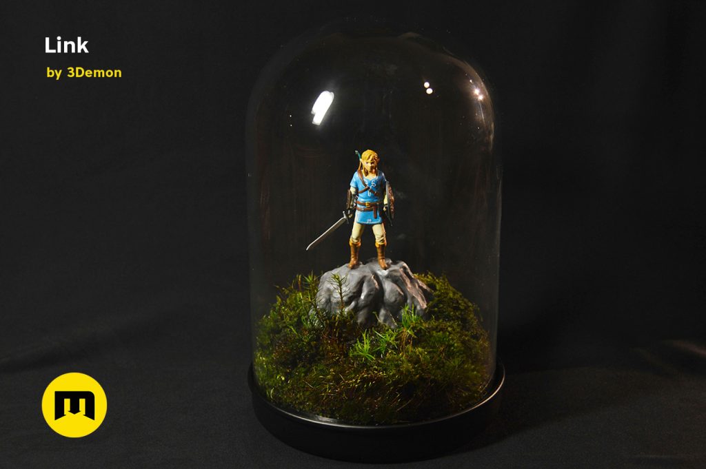 The Legend of Zelda - Moss Terrarium Using IKEA Glass Dome – 3Demon