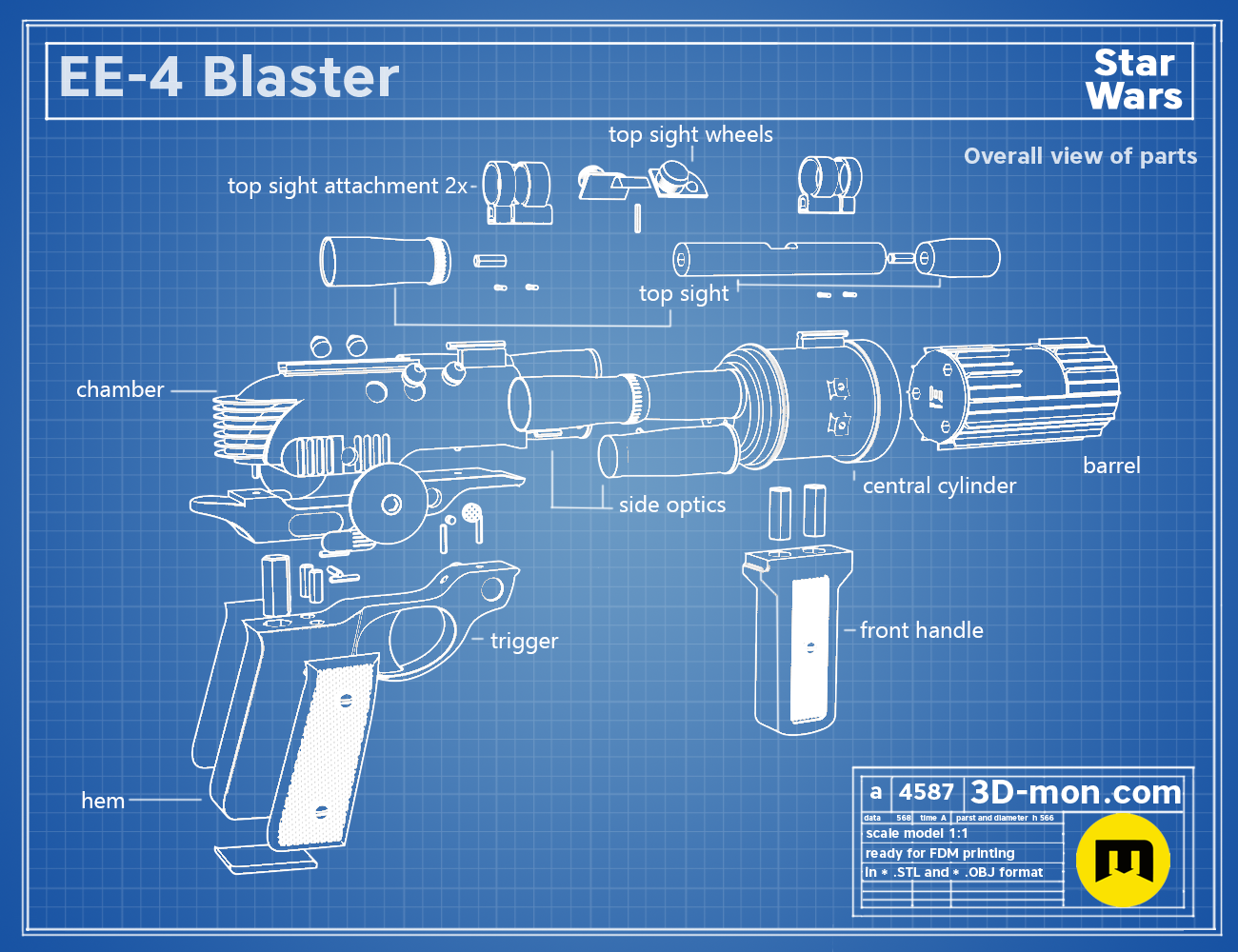 EE-4 Blaster – 3Demon - 3D print models download