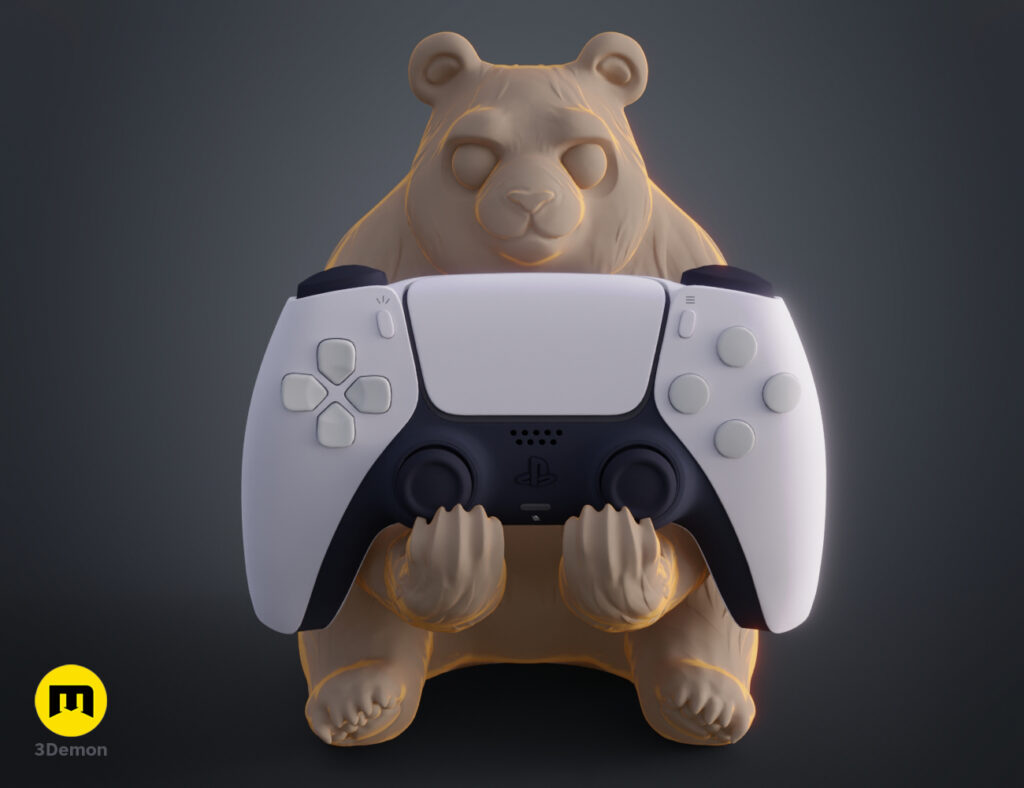 Cute Panda Controller Holder – 3Demon - 3D print models download