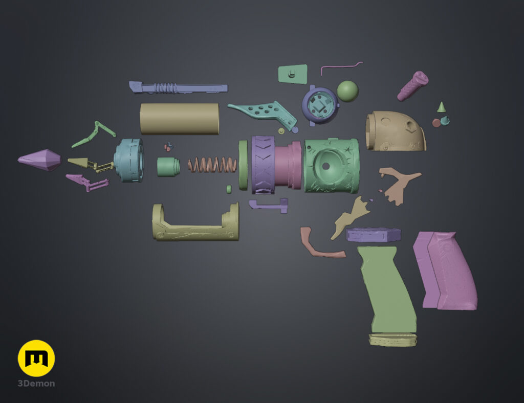 Jinx Arcane season 2 Pistol – 3Demon - 3D print models download