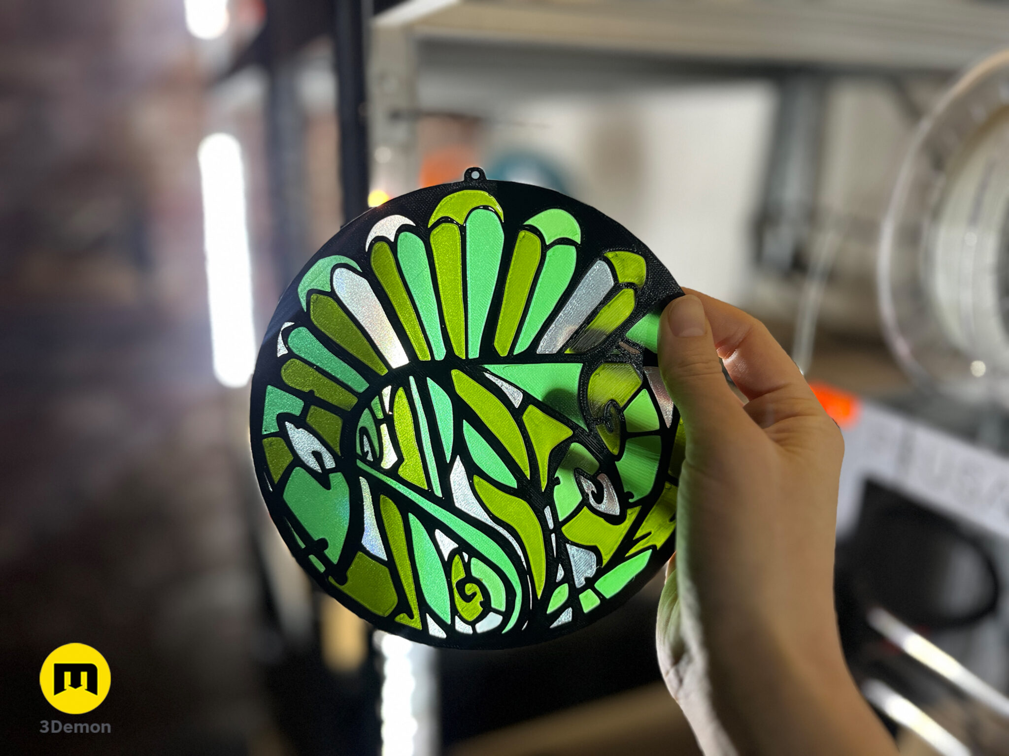 Arcane Silco’s Window Stained Glass – 3Demon - 3D print models download